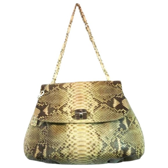 Other | Bags | Ghibli Python Shoulder Bag | Poshmark